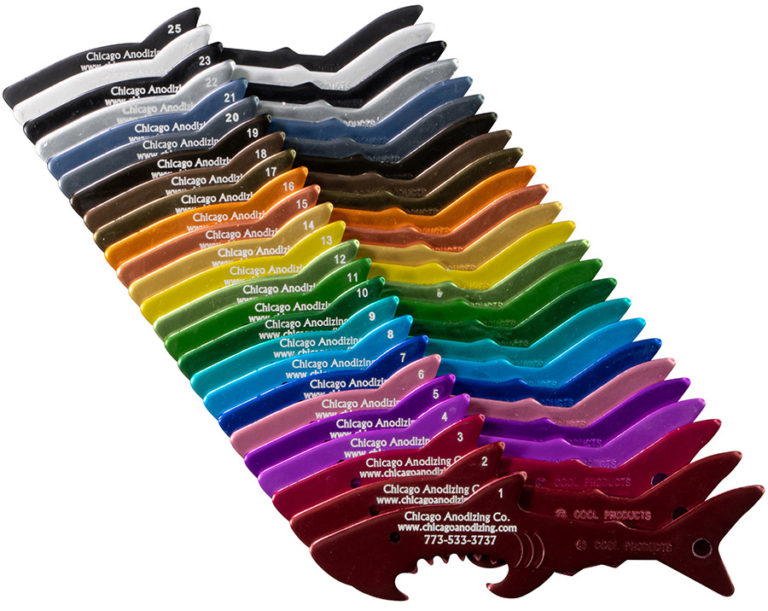 Chicago Anodizing Company | Colors for Cosmetic Anodizing